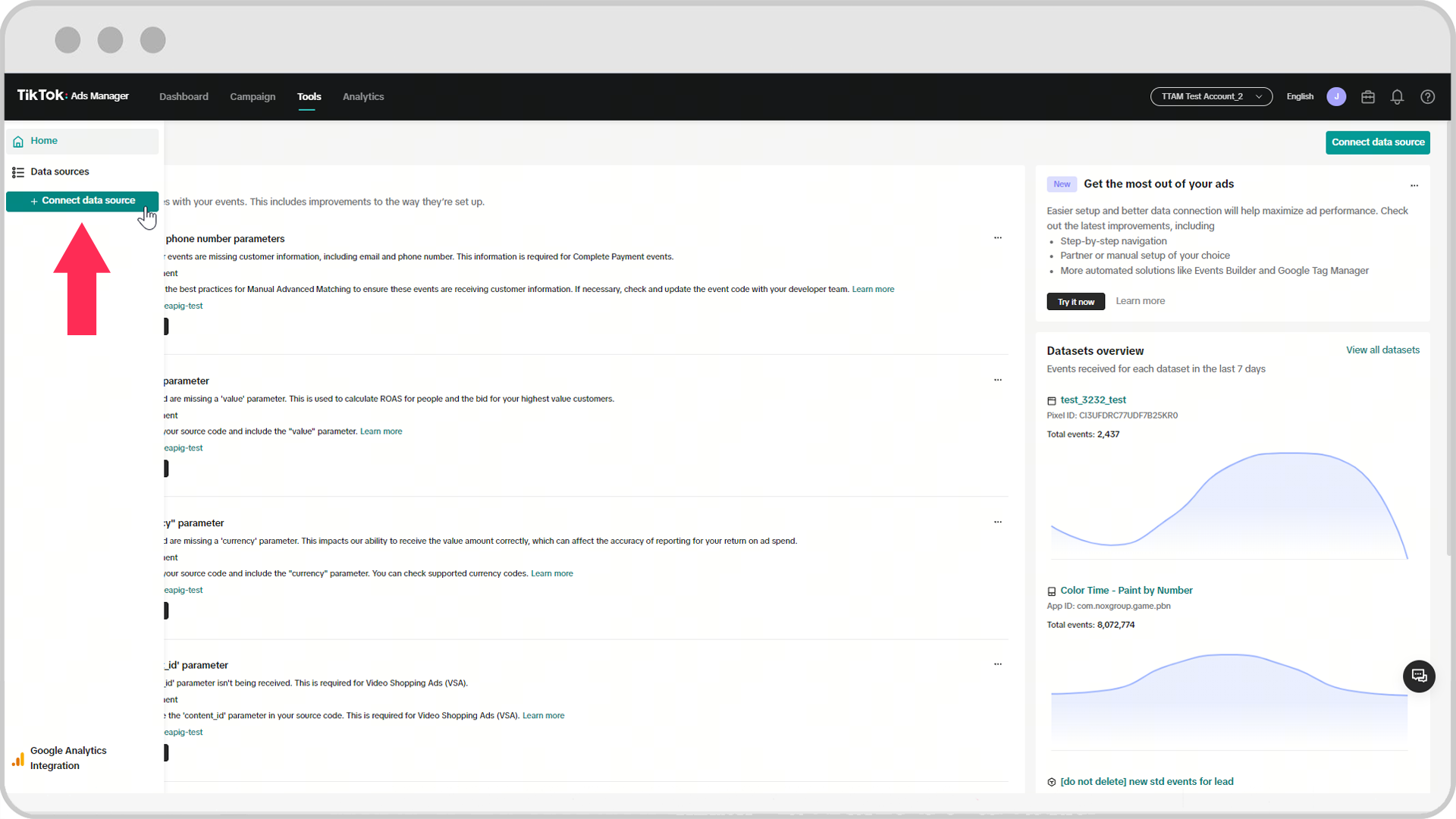 Create message events on TikTok Events Manager | TikTok For Business