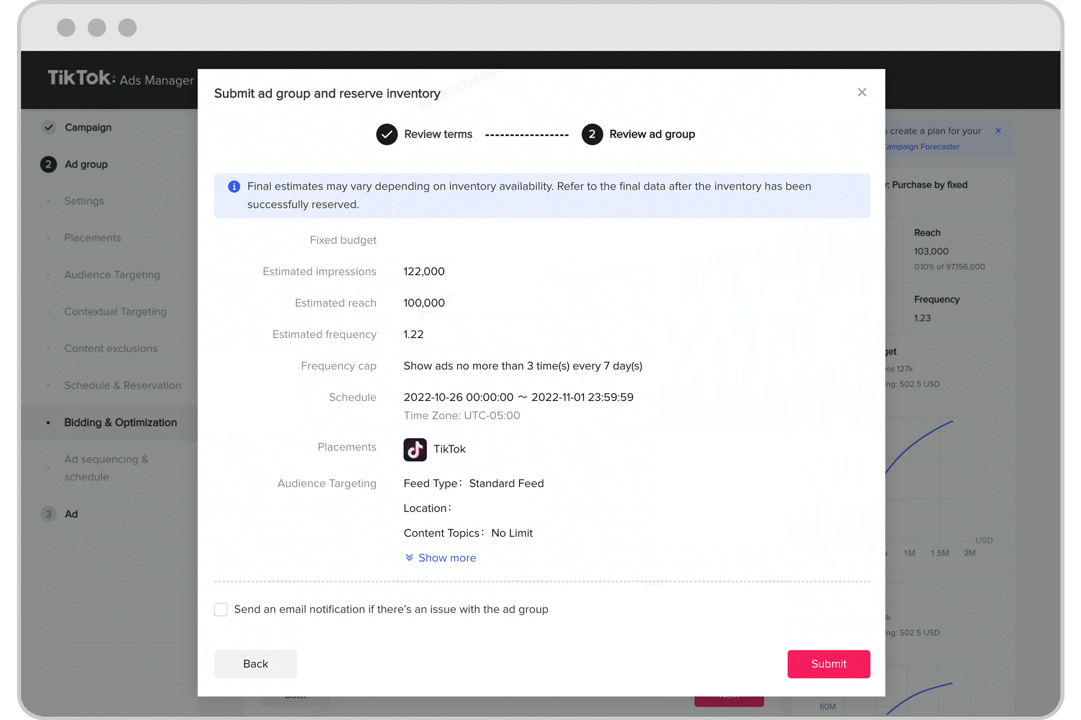 About Tentative Reservation | TikTok Ads Manager
