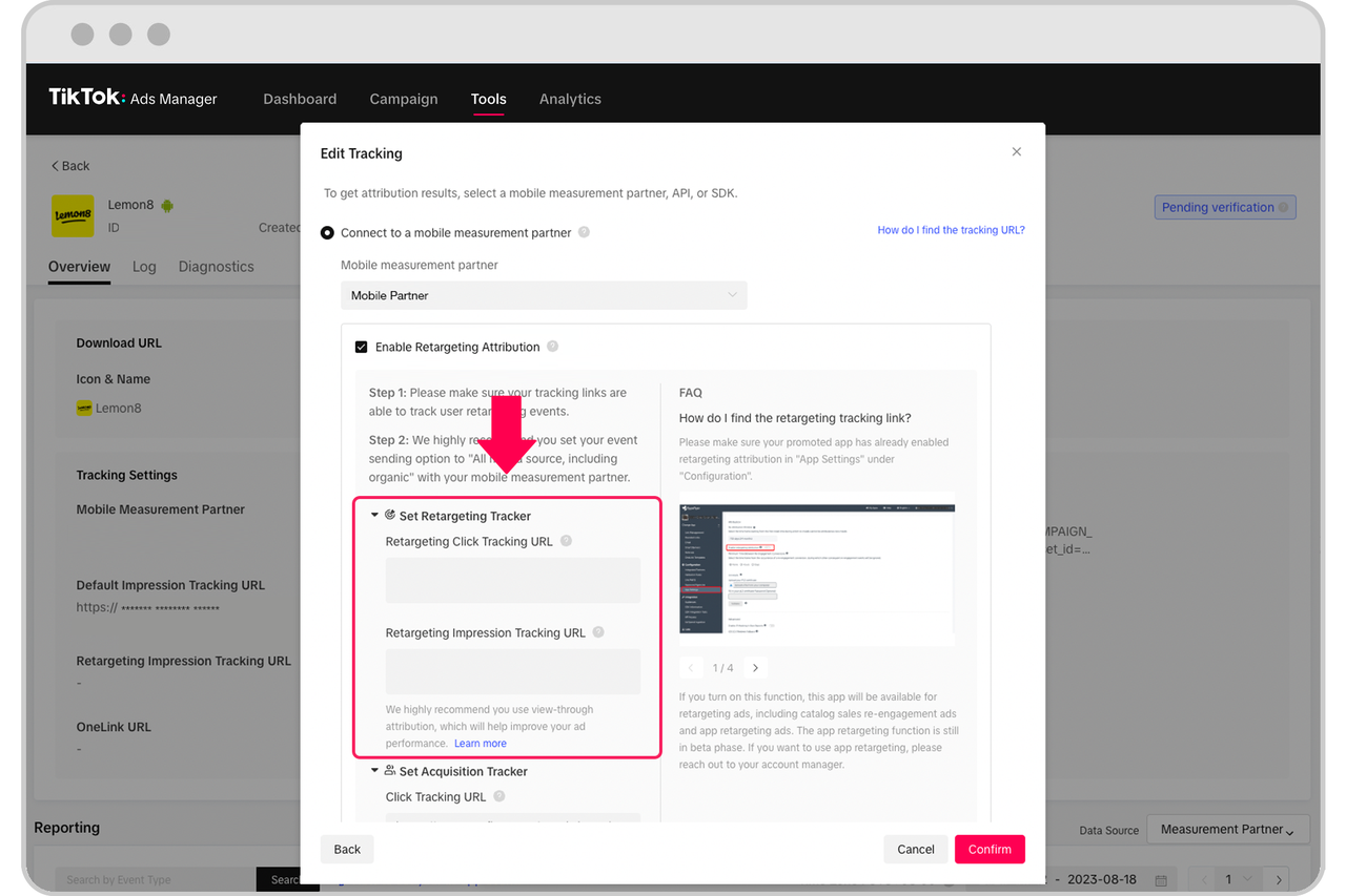 About App Retargeting | TikTok Ads Manager