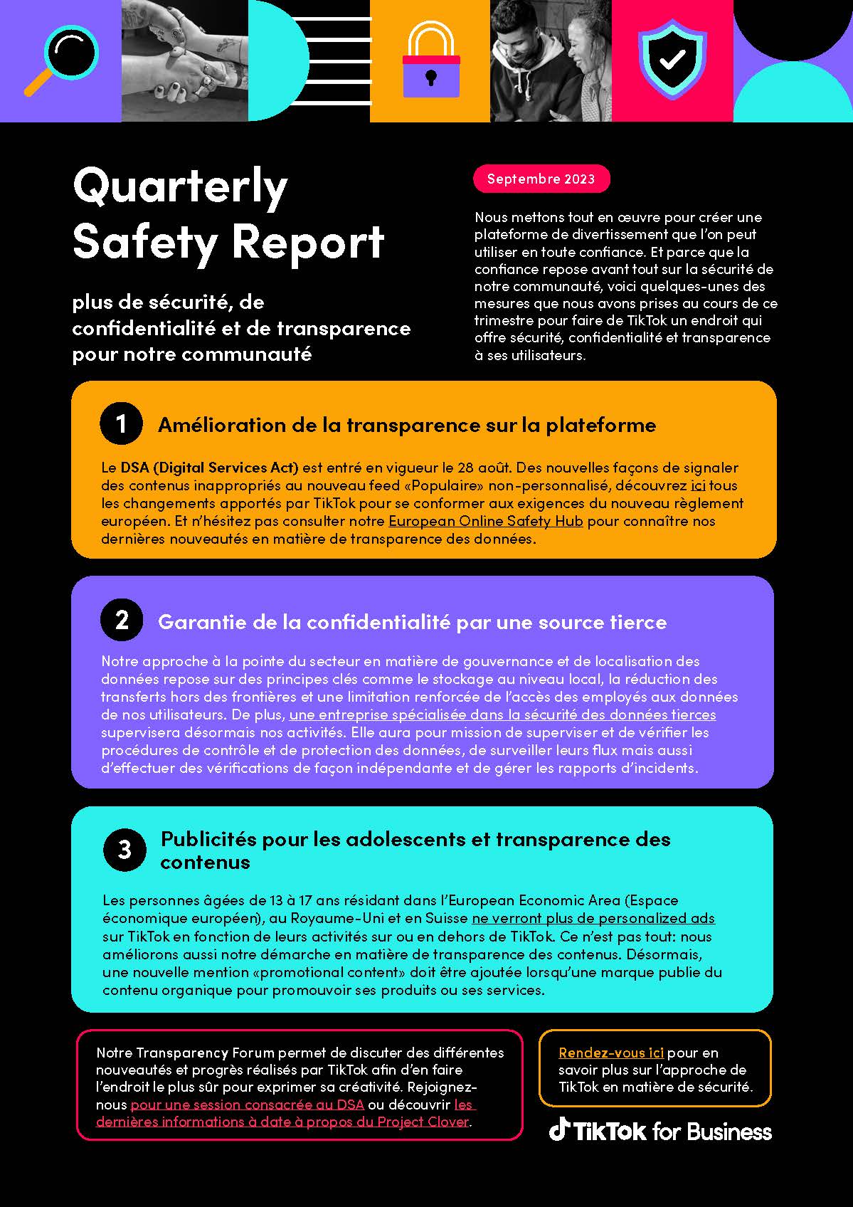 Quarterly Safety Report | TikTok For Business Blog